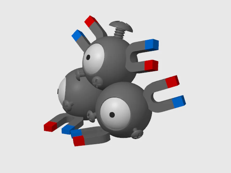 Magneton Multicolor by entroisdimensions_figurine MakerWorld: Download ...