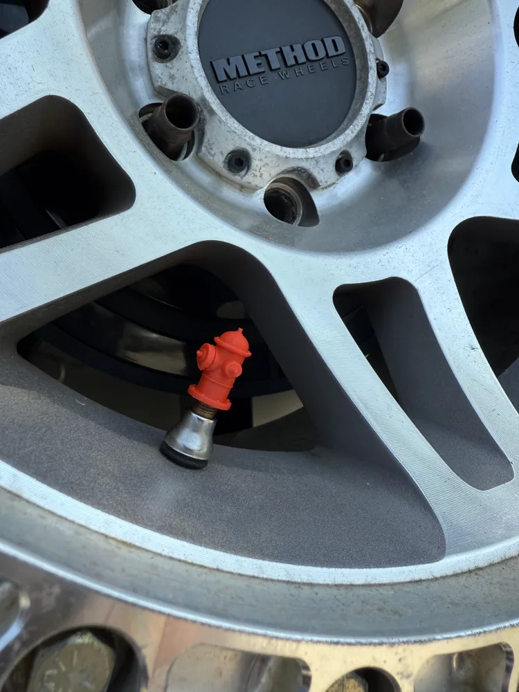 Valve Stem Caps : Fire Hydrant! by ShapeShift 3D Creations MakerWorld ...