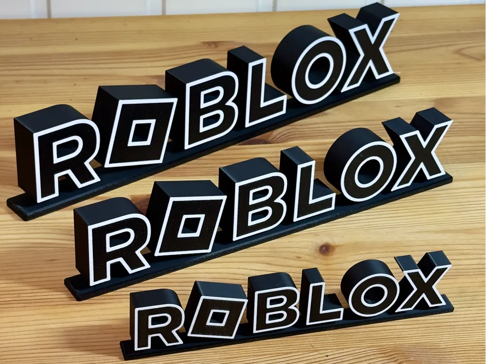 Roblox Logo - Dual Color - Free 3D Print Model - MakerWorld