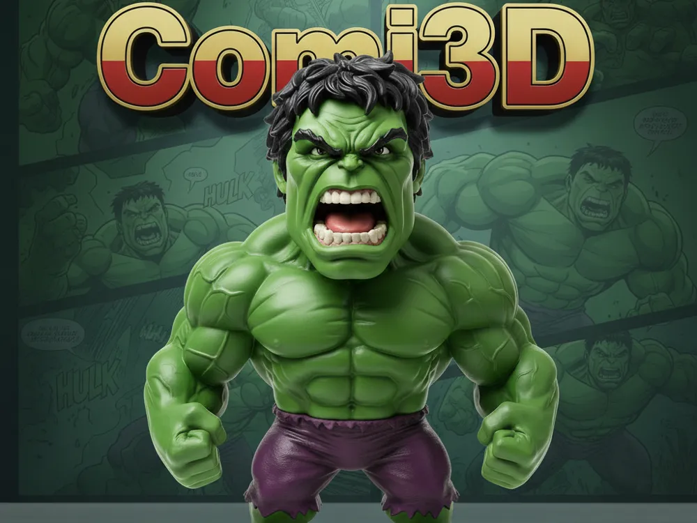 HULK Statue - Free 3D Print Model - MakerWorld