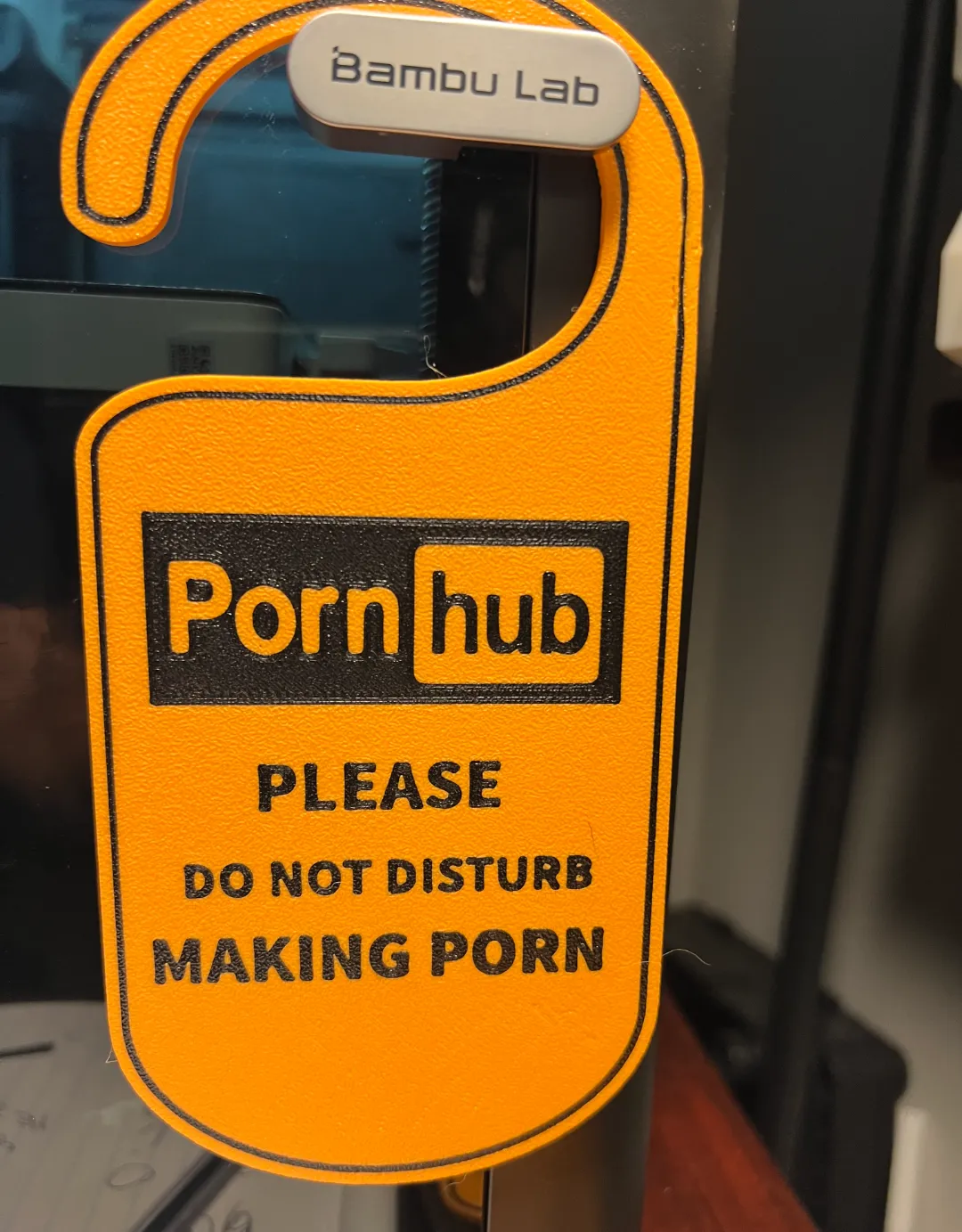 Porn Hub Door Hanging Sign Remixed By 3dprinting4fun Makerworld Download Free 3d Models