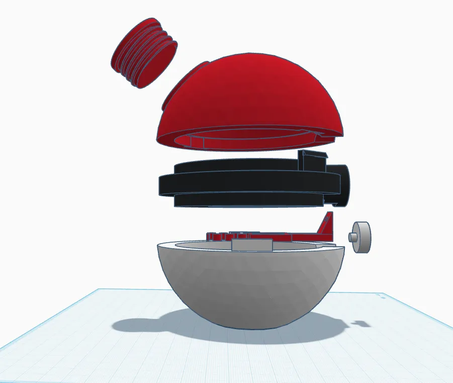 Pokeball Candy Dispenser - Free 3D Print Model - MakerWorld