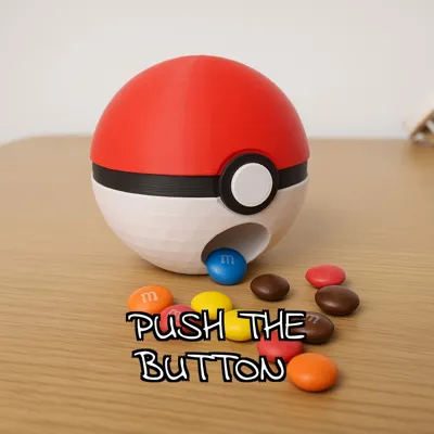 Pokeball Candy Dispenser - Free 3D Print Model - MakerWorld