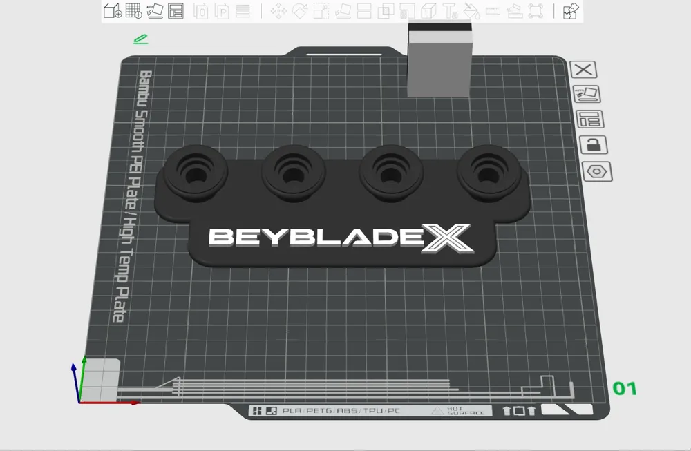 Beyblade X Display Stand (holds 4) by DarkLink MakerWorld: Download ...