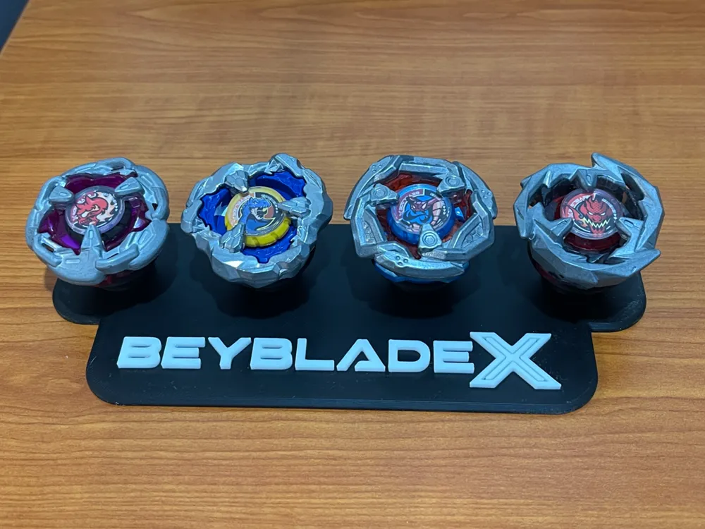 Beyblade X Display Stand (holds 4) by DarkLink MakerWorld: Download ...