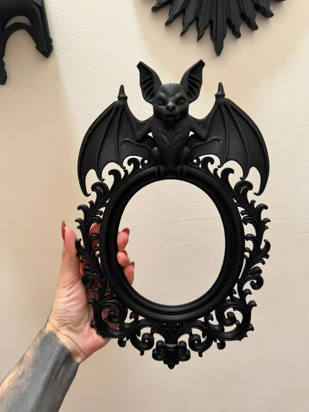 Gothic bat frame, decorative ornament for altar by Akshan_Designs ...