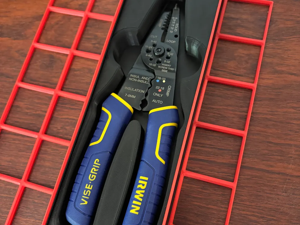 Gridfinity for Irwin Vise-Grip Wire Stripper 8in by Two Trees ...
