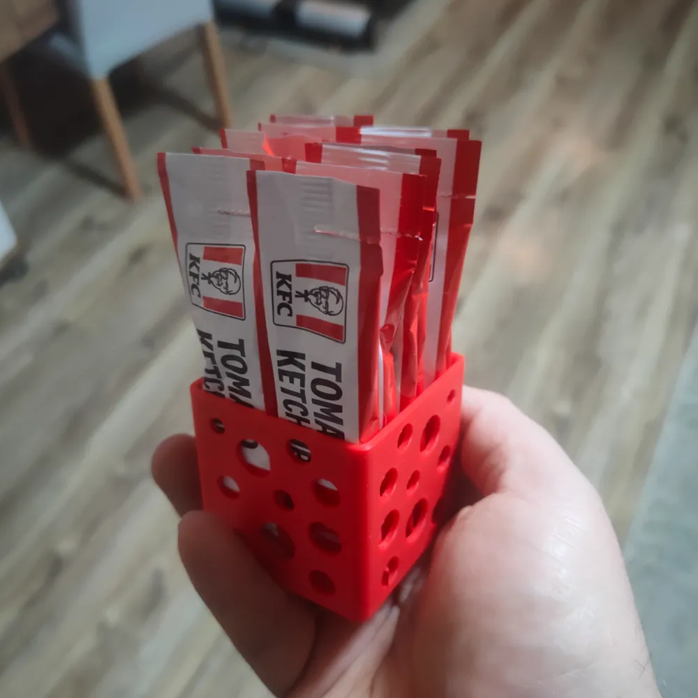 Ketchup Slim Packets Box KFC - Free 3D Print Model - MakerWorld