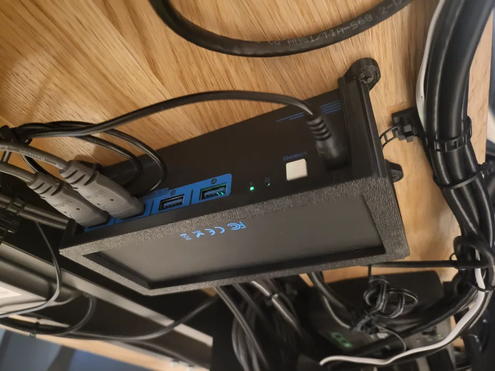 KVM Under Desk Mount by Sanchrew - MakerWorld