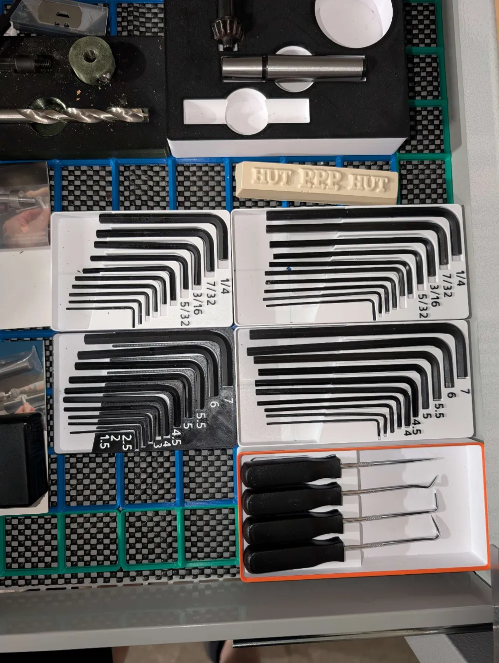 Allen Wrench Sae Long Organizer Gridfinity By Helpful Berry Makerworld