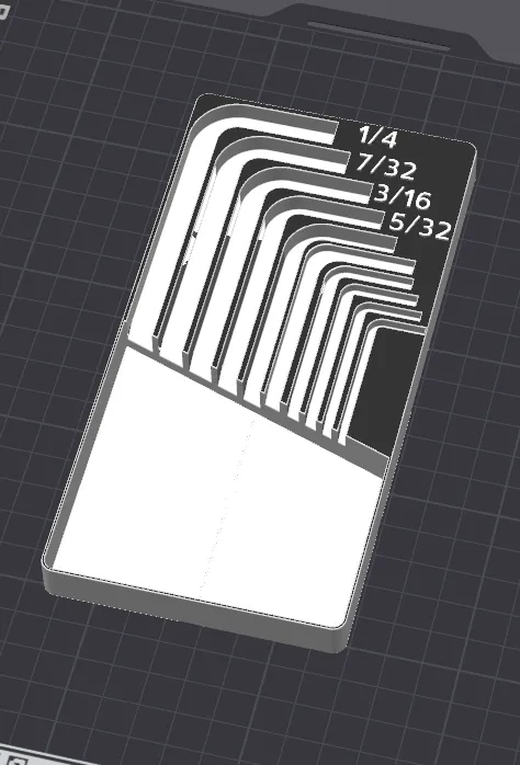 Allen Wrench SAE Long Organizer Gridfinity by Helpful Berry - MakerWorld