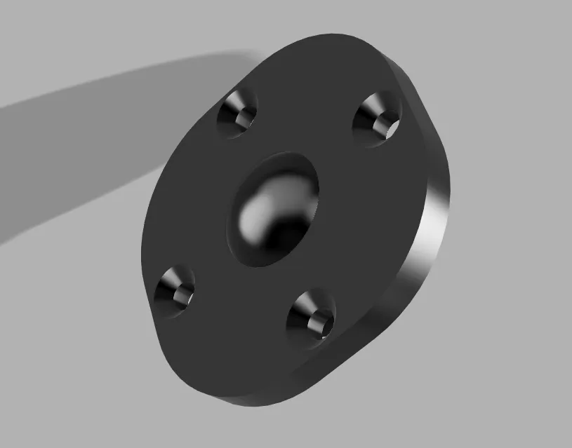 Multidirectional Ball Caster Mount - Free 3D Print Model - MakerWorld