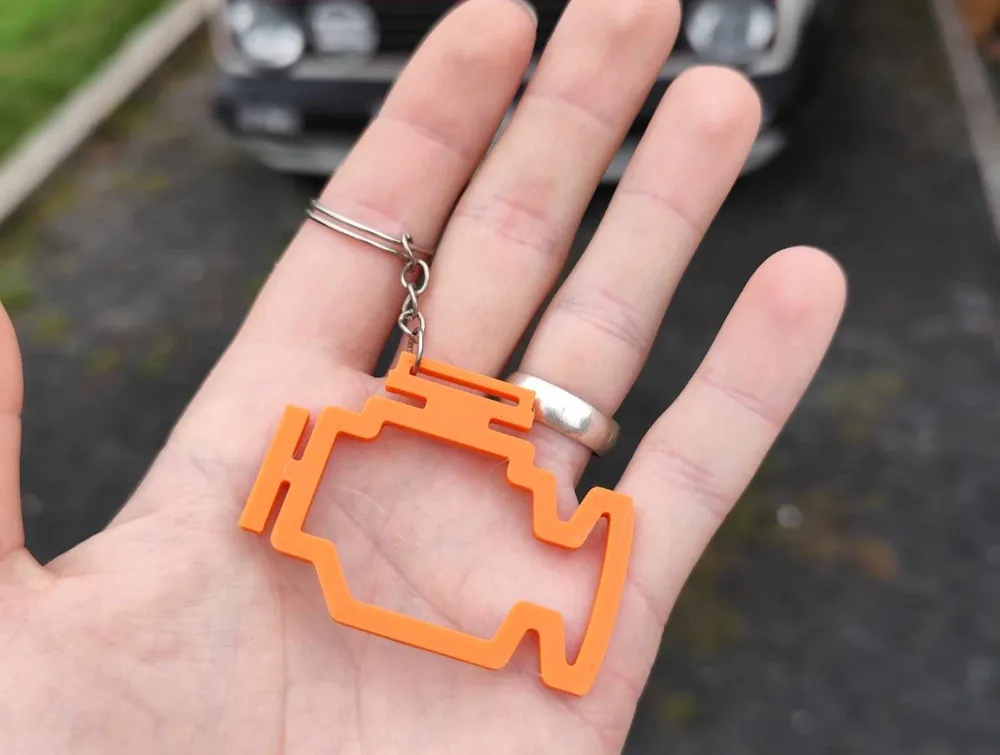 Check engine keychain by OrangeSs - MakerWorld