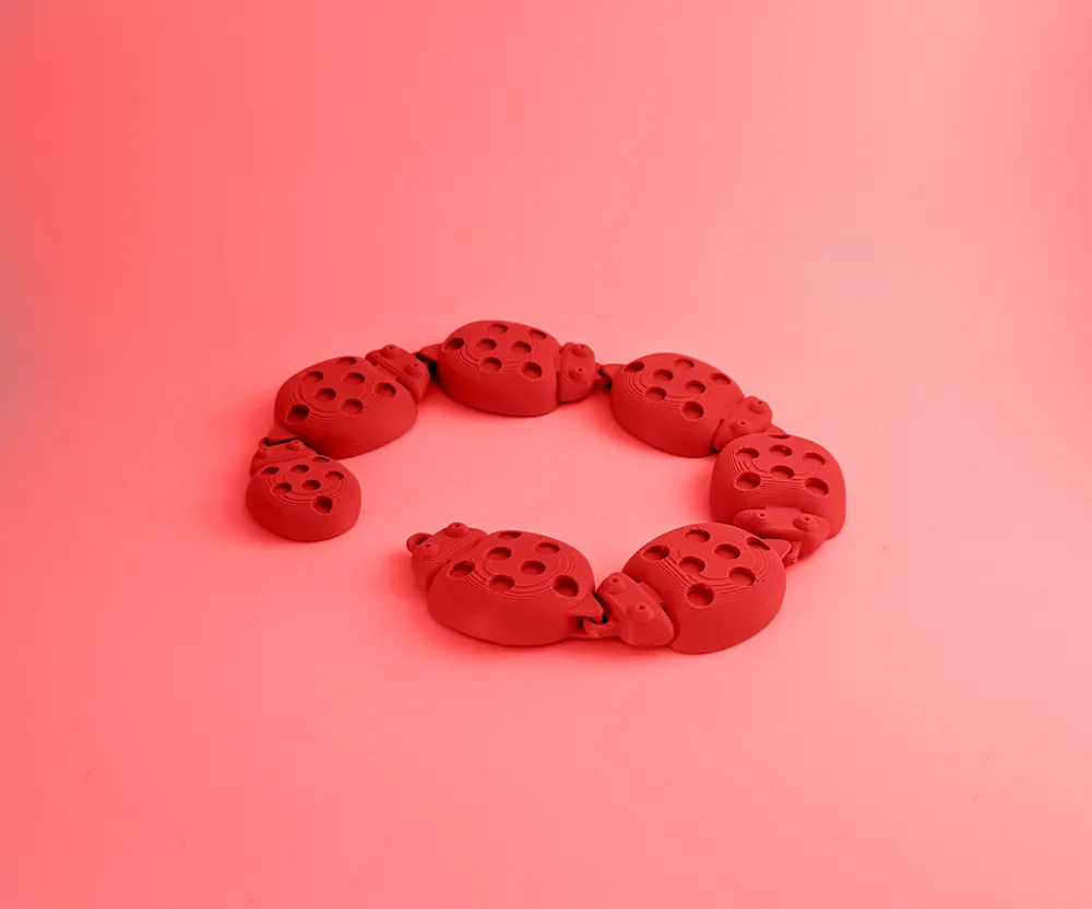 Articulated row of Ladybugs by Contributing Factor - MakerWorld
