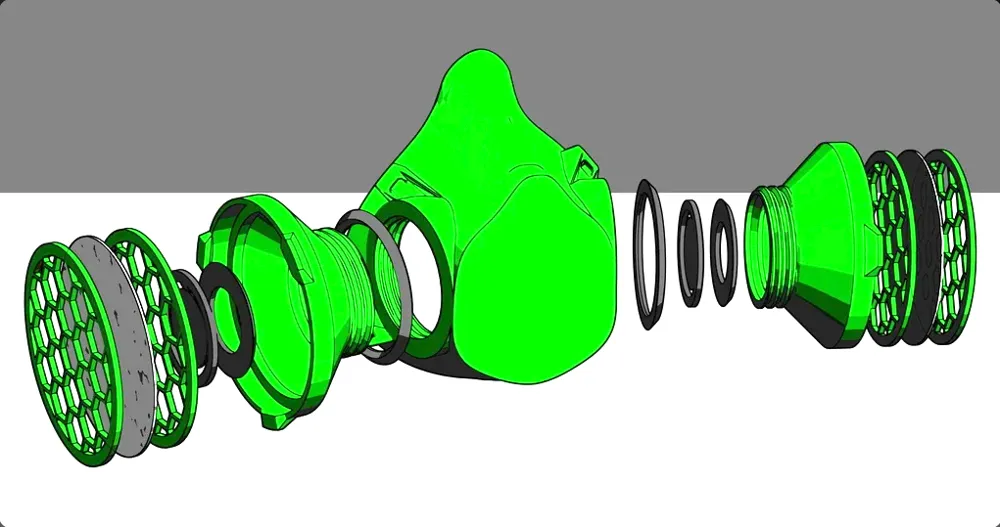 Kaiju no.8 Gas mask by Neimander MakerWorld: Download Free 3D Models