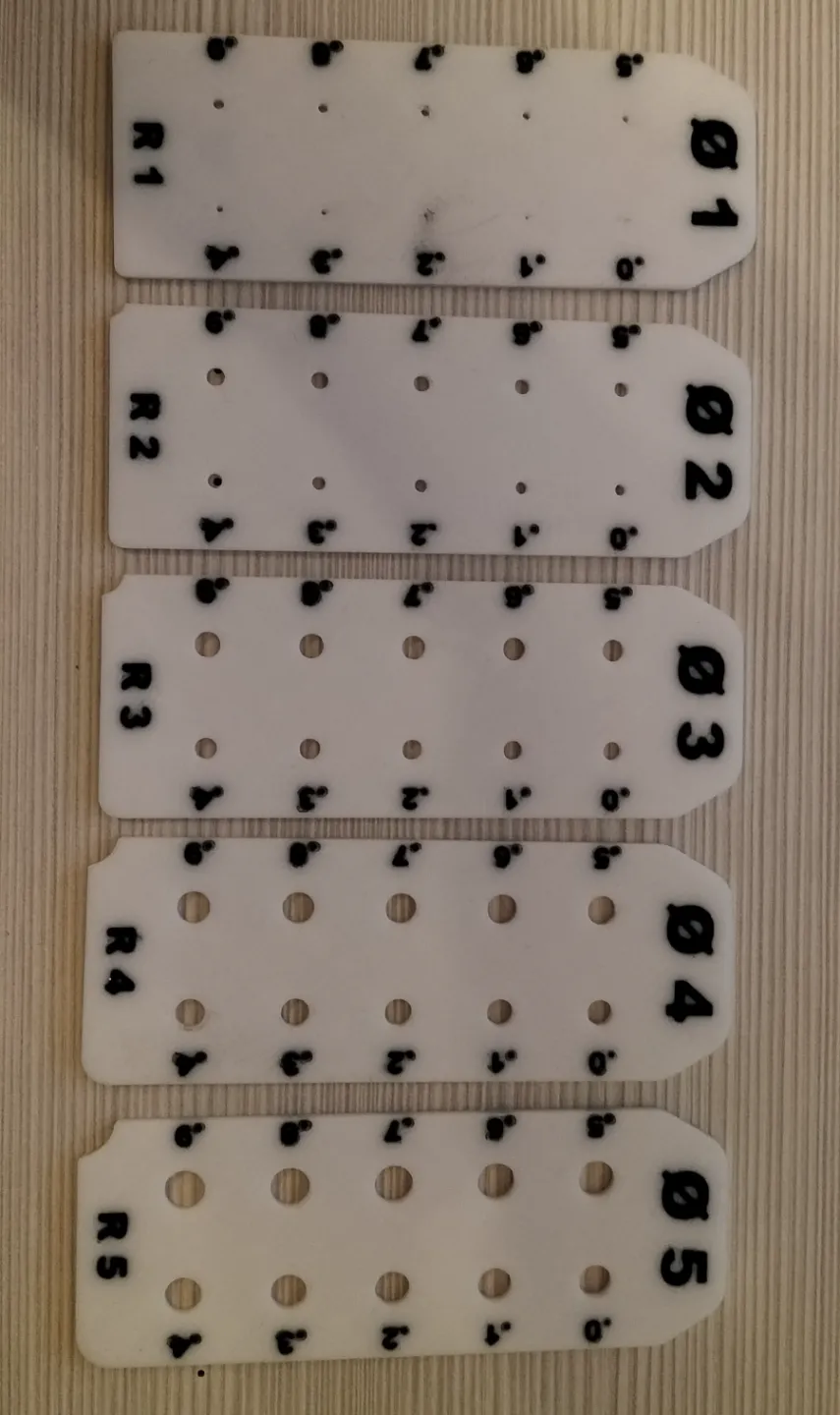 Caliper tolerances for internal and external holes and radii by Bonny ...