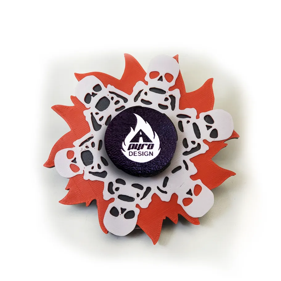Dancing Skeletons Multicolor Animated Fidget Spinner by aPyroDesign ...