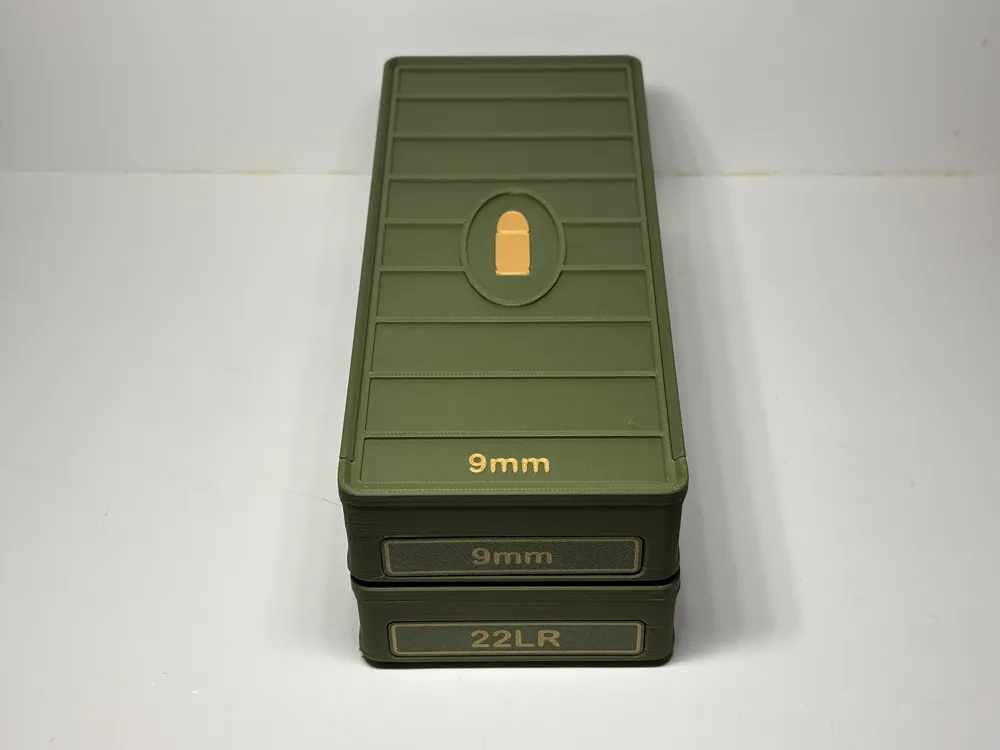 Ammo Storage Box 9mm 102 Rounds - Stacks with 22LR by Coconut ...