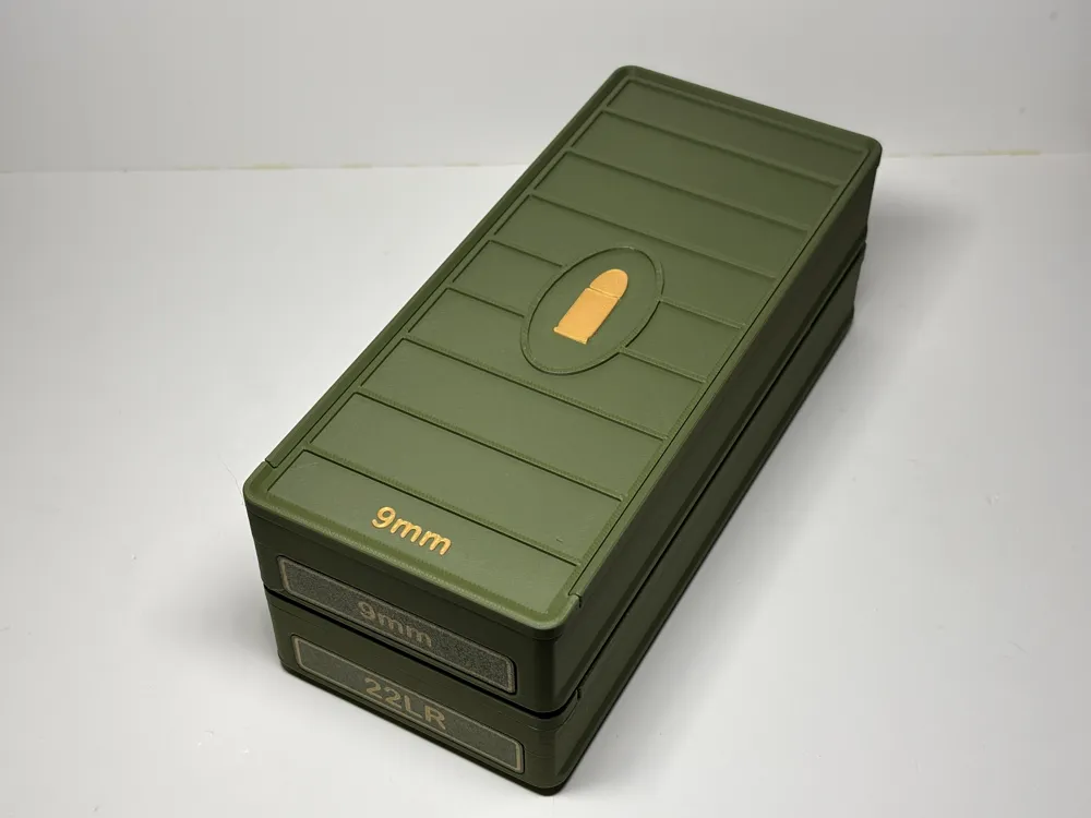 Ammo Storage Box 9mm 102 Rounds - Stacks with 22LR by Coconut ...