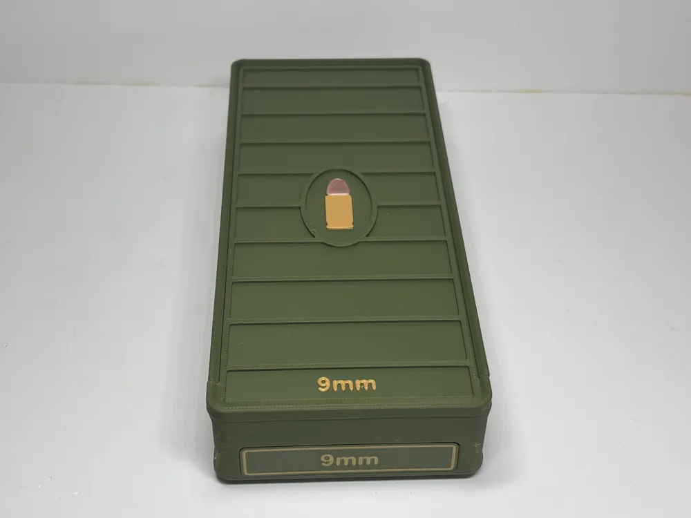 Ammo Storage Box 9mm 102 Rounds - Stacks with 22LR - Free 3D Print ...