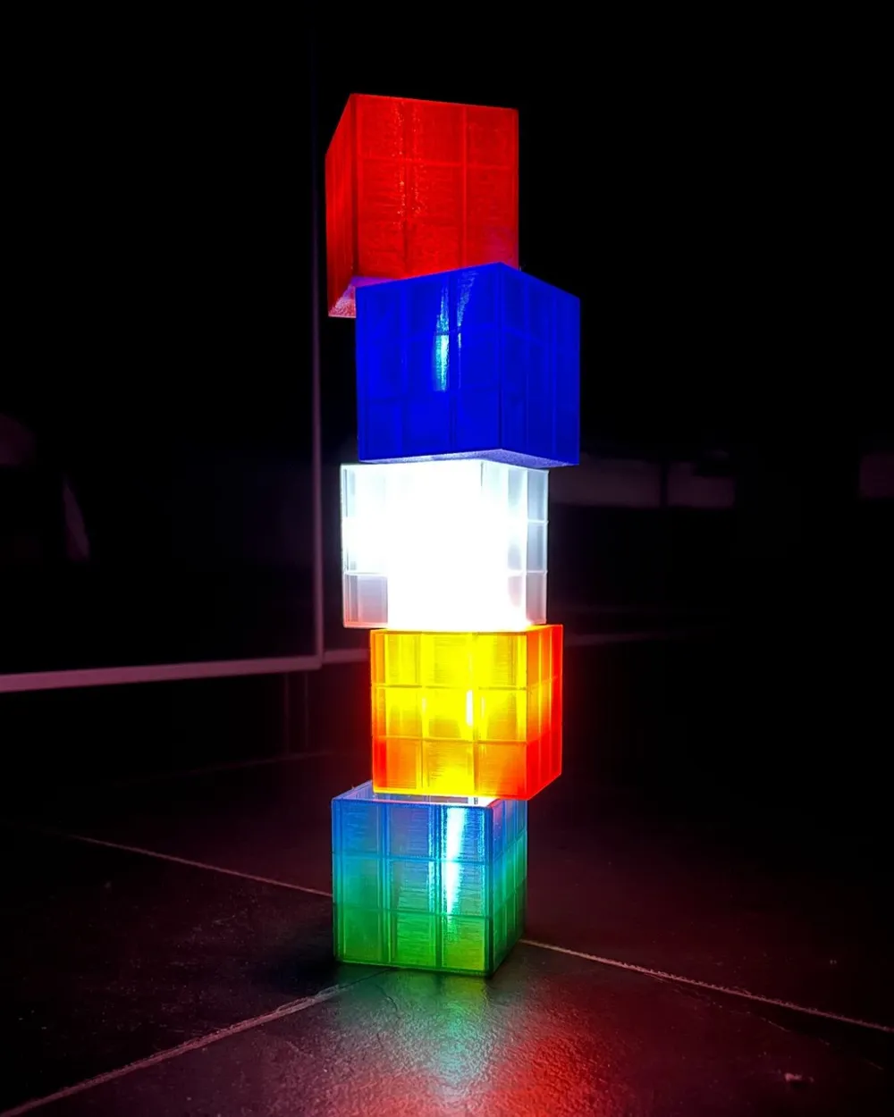 Mini Glass Block LED Lights by yahbluez - MakerWorld