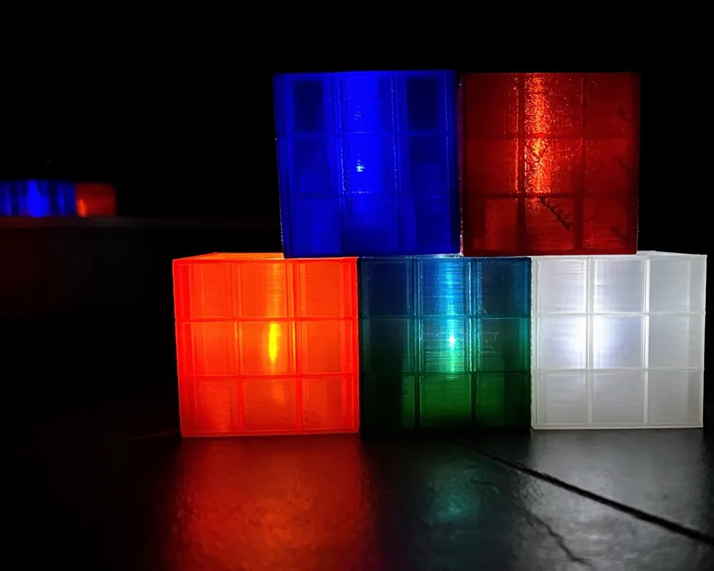 Mini Glass Block LED Lights by yahbluez - MakerWorld