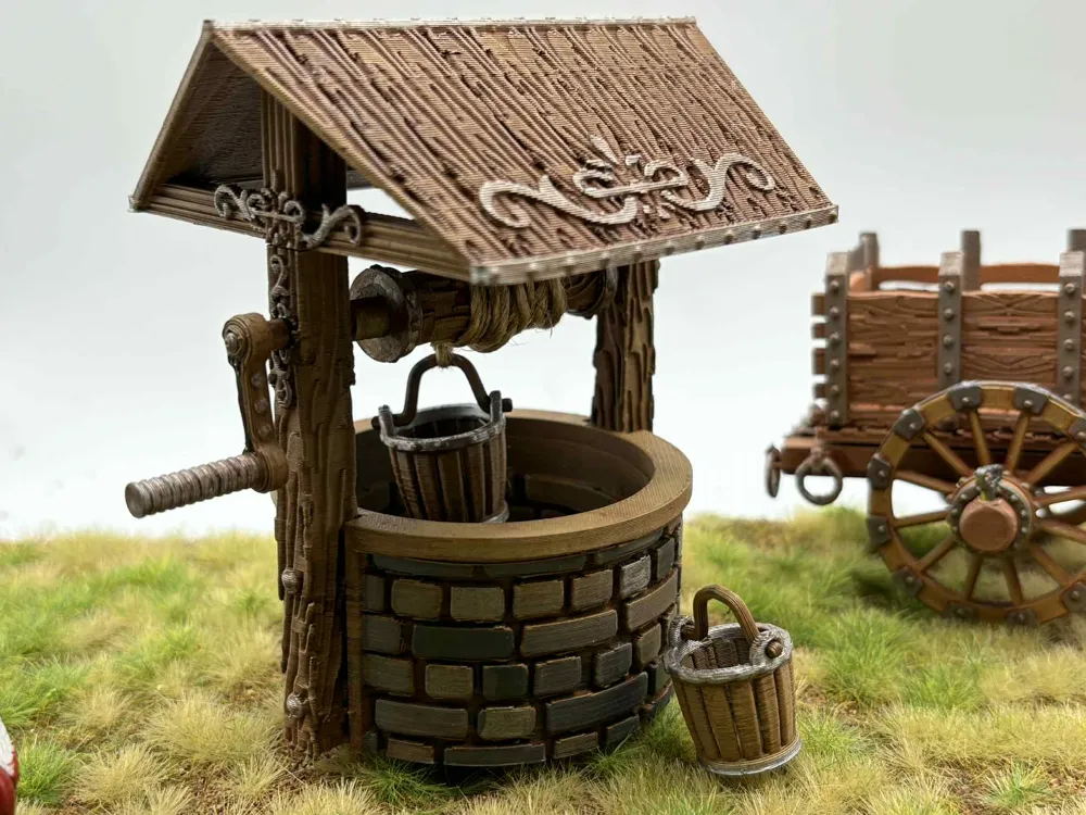 Medieval Well, scale 1:25 - Free 3D Print Model - MakerWorld