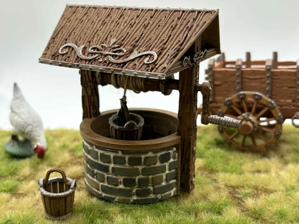 Medieval Well, scale 1:25 - Free 3D Print Model - MakerWorld