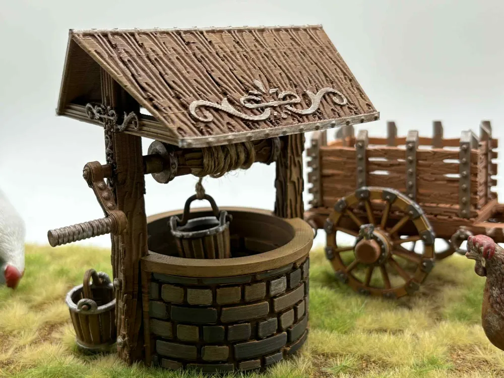 Medieval Well, scale 1:25 - Free 3D Print Model - MakerWorld