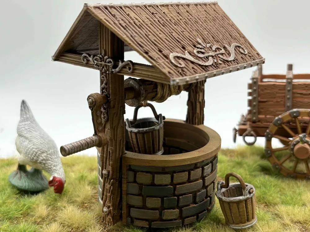Medieval Well, scale 1:25 - Free 3D Print Model - MakerWorld
