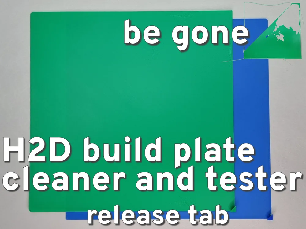H2D First Layer Adhesion Test and Bed Cleaning by Professional3D ...
