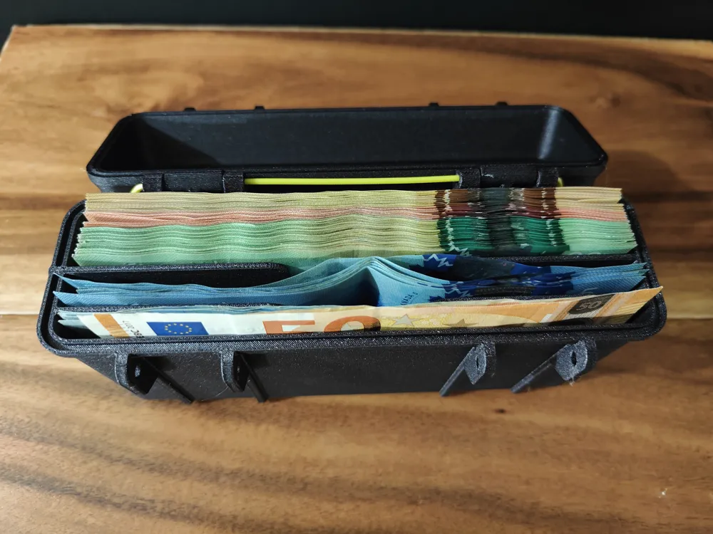 Rugged Cash Box Case - CAD, USD, EURO - Free 3D Print Model - MakerWorld