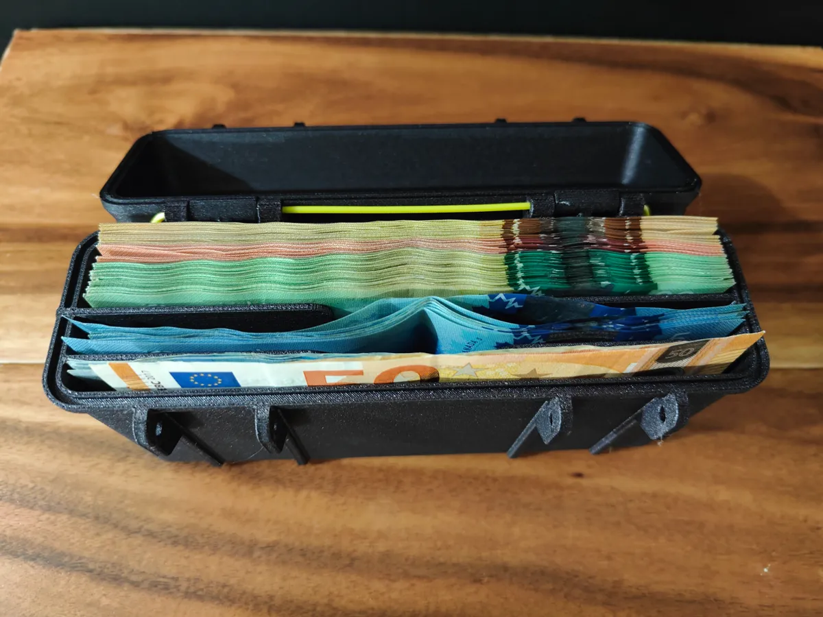 Rugged Cash Box Case - CAD, USD, EURO - Free 3D Print Model - MakerWorld