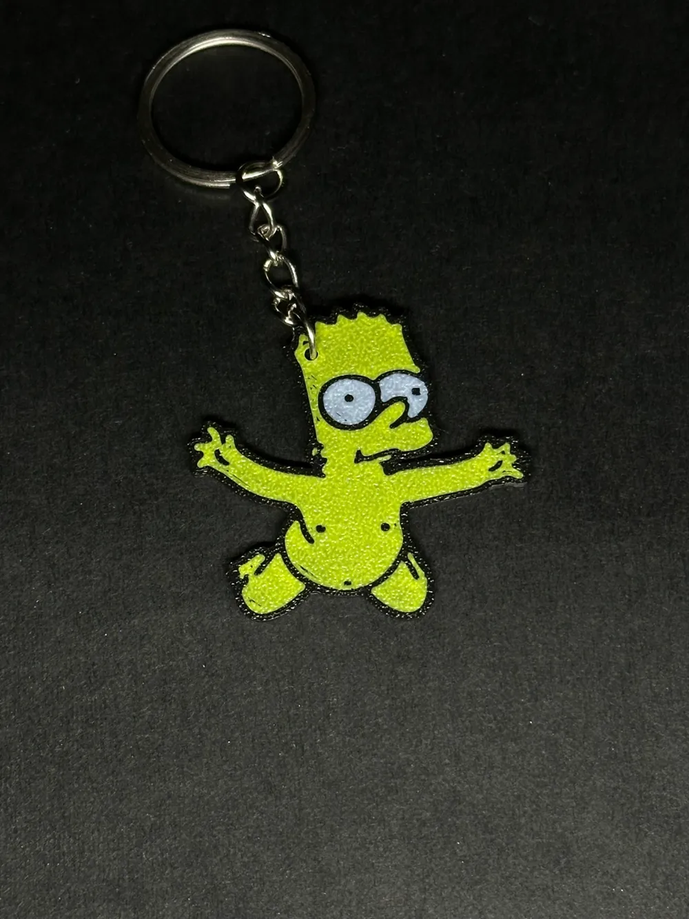 Bart Simpson Nirvana Kid "Nevermind" Keychain by Immax - MakerWorld