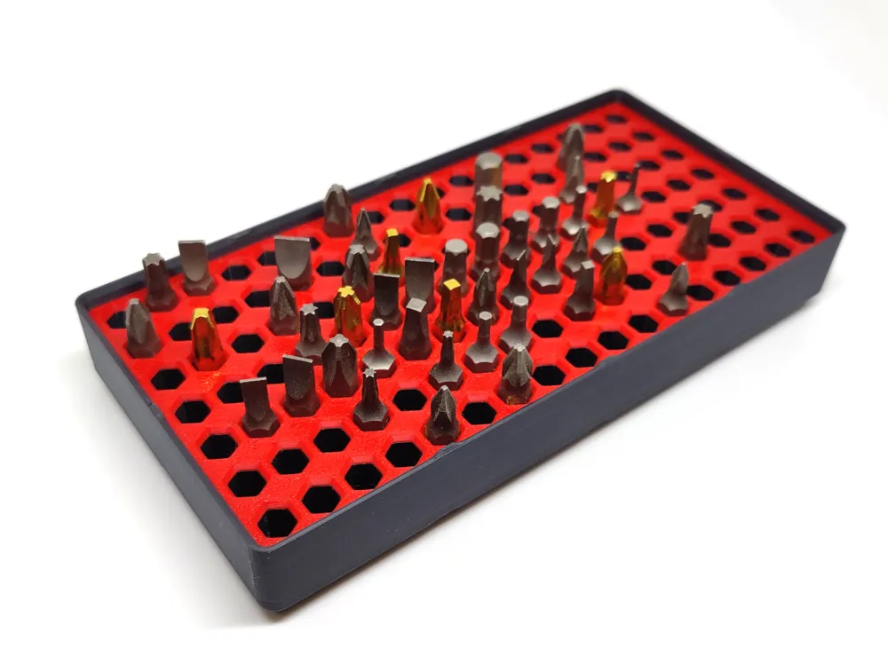 Hex Bit Holder for 126x bits Gridfinity 2x4x3u by Ravnoposeven MakerWorld: Download Free 3D Models