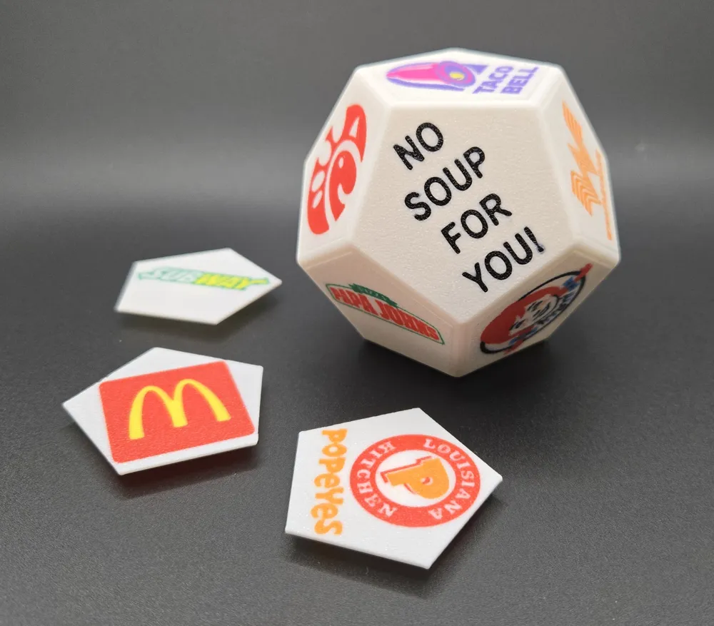 Lunch Roulette by recspeak MakerWorld: Download Free 3D Models