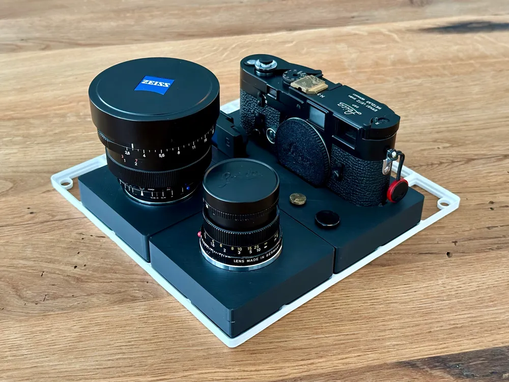 Gridfinity Leica lens board by user_1877109557 - MakerWorld