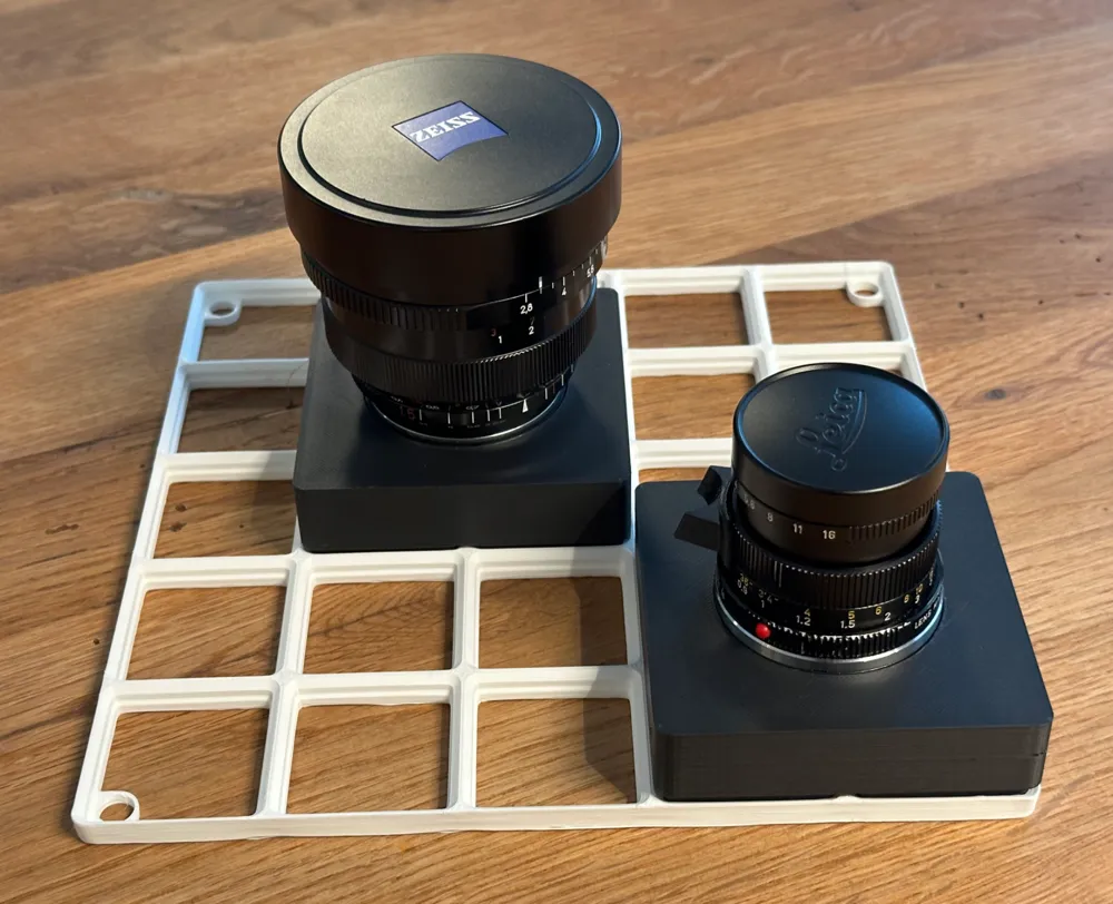 Gridfinity Leica lens board by flowr1an - MakerWorld
