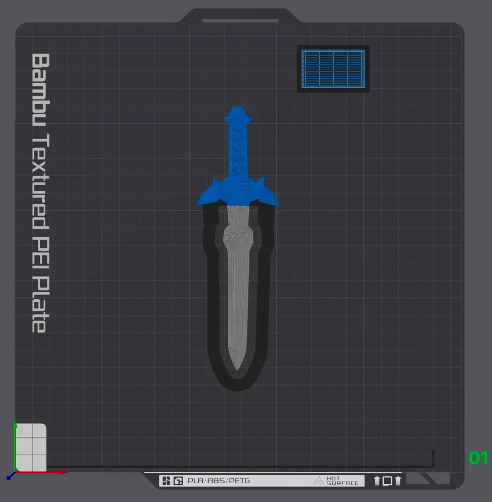 Zelda True Master Sword Bookmark by vulcan.lucky - MakerWorld