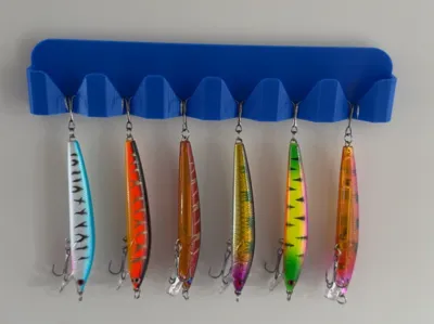 Fishing lure hanger by Krippe MakerWorld: Download Free 3D Models