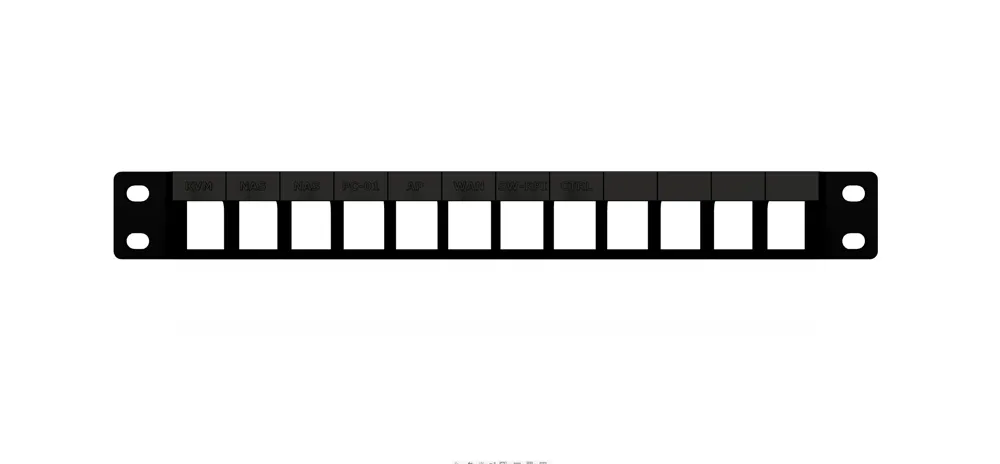Patch Keystones Panel 2/3U - for 10 inch KWS Rack - Free 3D Print Model ...