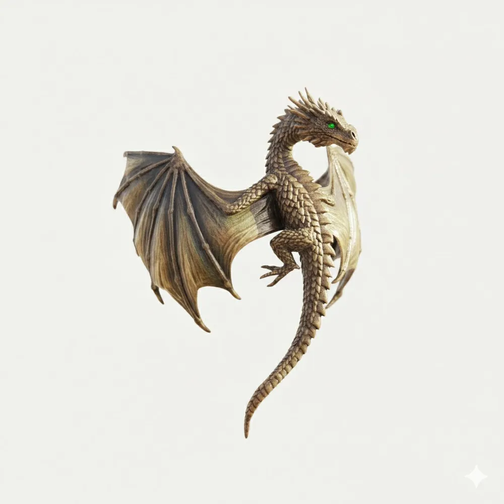 Ancient Drake or Dragon Hairpin or Cloak Fastener - Free 3D Print Model ...