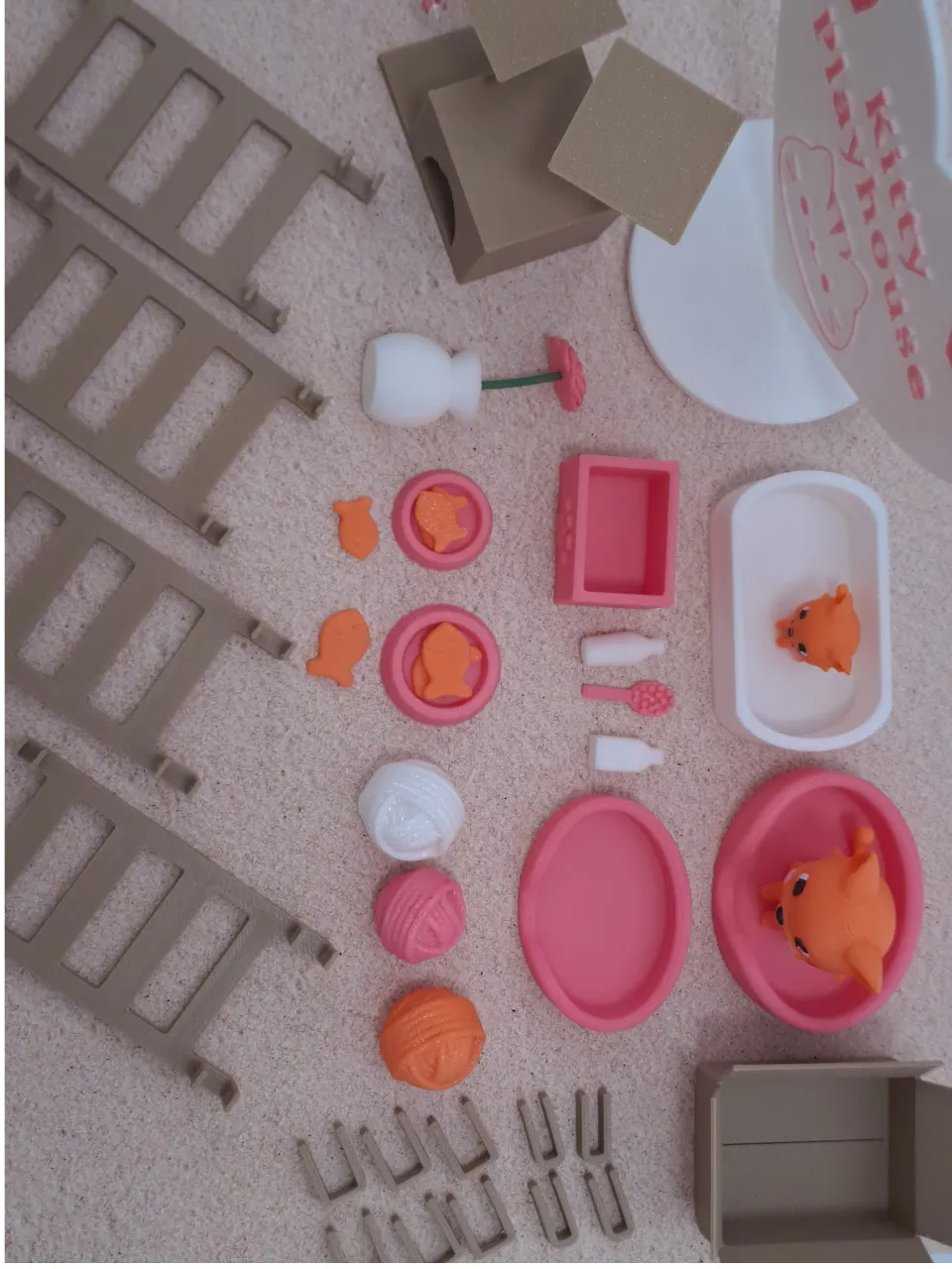 Kitty Cat Play and Display House by Clare3D MakerWorld: Download Free ...