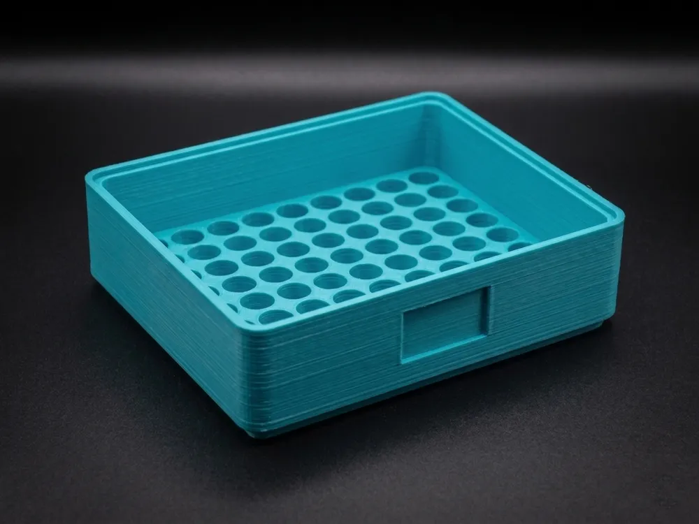 Stackable 3ml Peptide Vial Holder (with Lid) - Free 3D Print Model ...