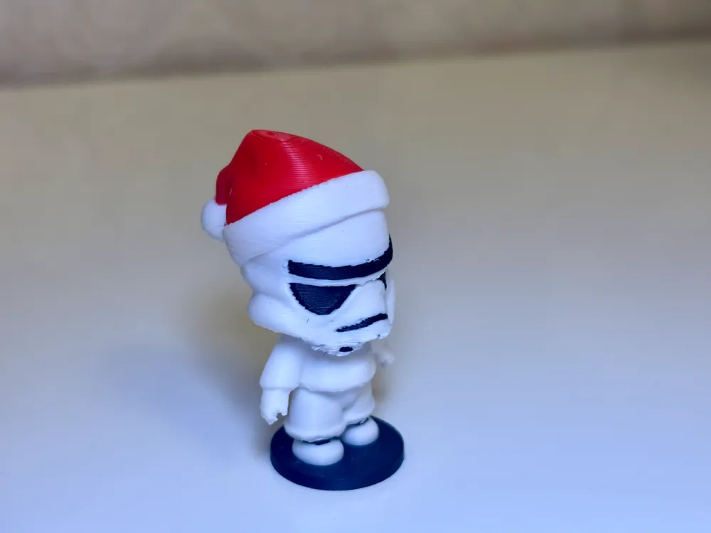 Little Stormtrooper with Christmas Hat by nendocollector MakerWorld ...