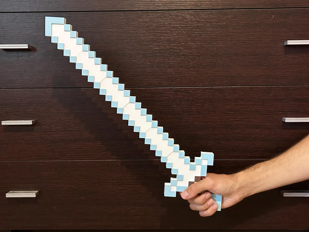 Minecraft Modular Sword - Free 3D Print Model - MakerWorld