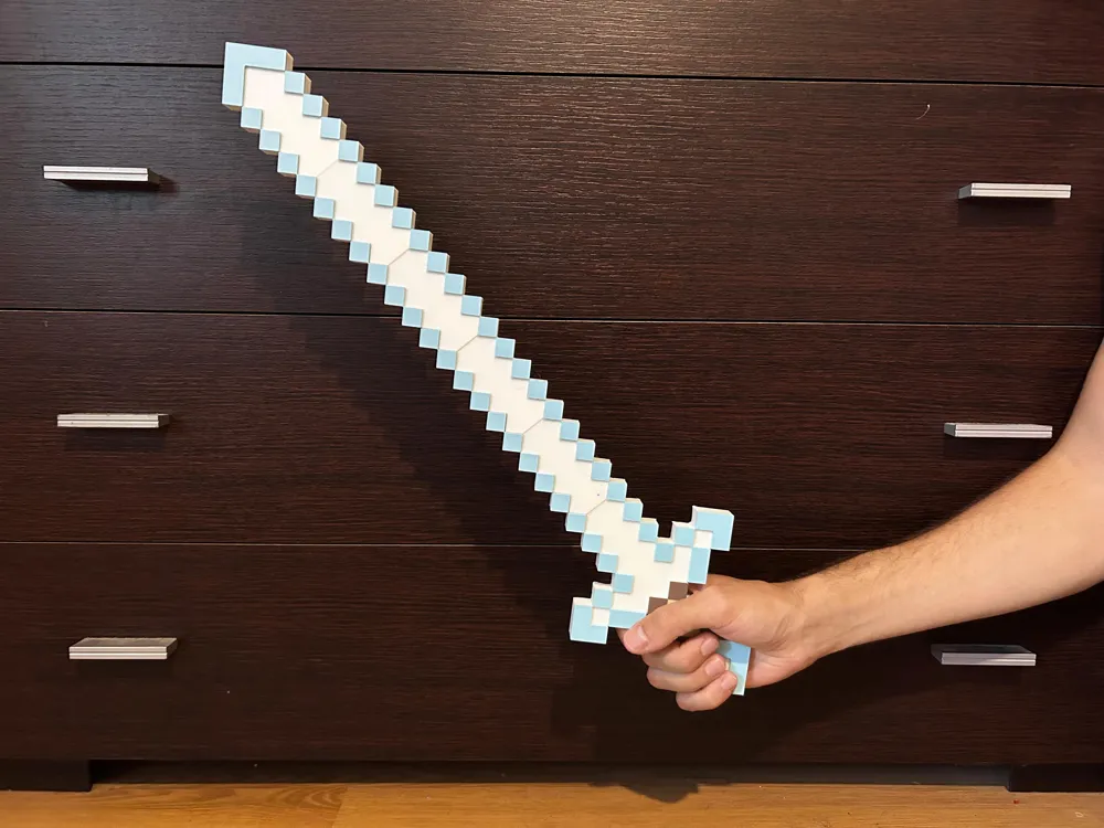 Minecraft Modular Sword - Free 3D Print Model - MakerWorld
