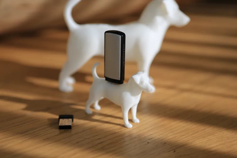 Single dog USB A holder by PythonPotato123 - MakerWorld