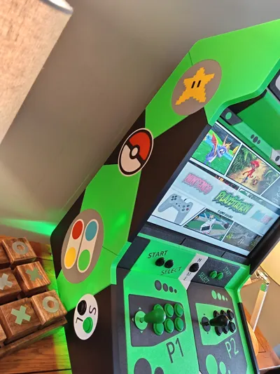 2 Player Bartop Arcade - Machine - Cabinet NO AMS by LeapTechOnline MakerWorld: Download Free 3D ...