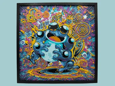 Seismitoad - Pokemon Hueforge - Free 3D Print Model - MakerWorld